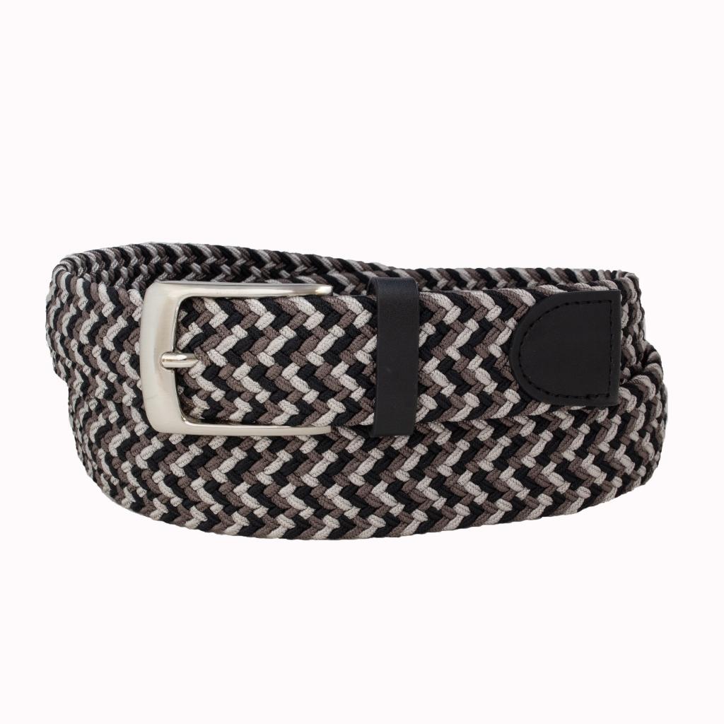 Style 10251OS- 35mm Oversize Stretch Cotton Woven Belt – Custom Leather ...